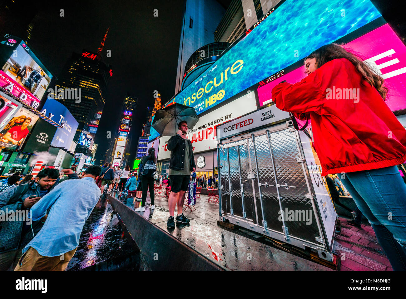 Times Square Theater District Manhattan New York, New York, USA Stock ...