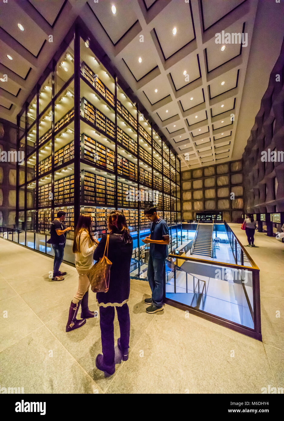Tour Beinecke Library Yale University New Haven, Connecticut, USA Stock ...