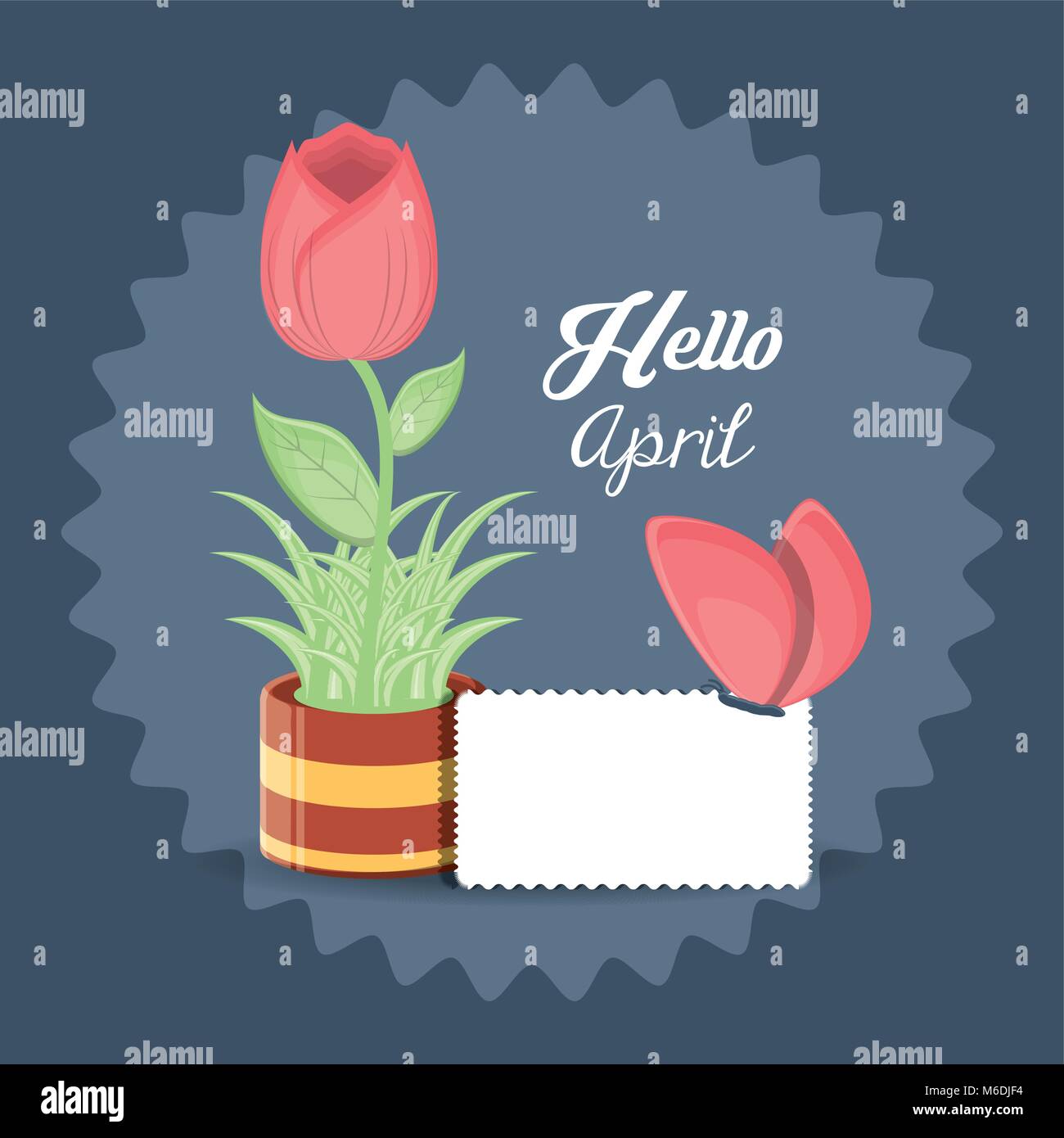 April rose Stock Vector Images - Alamy