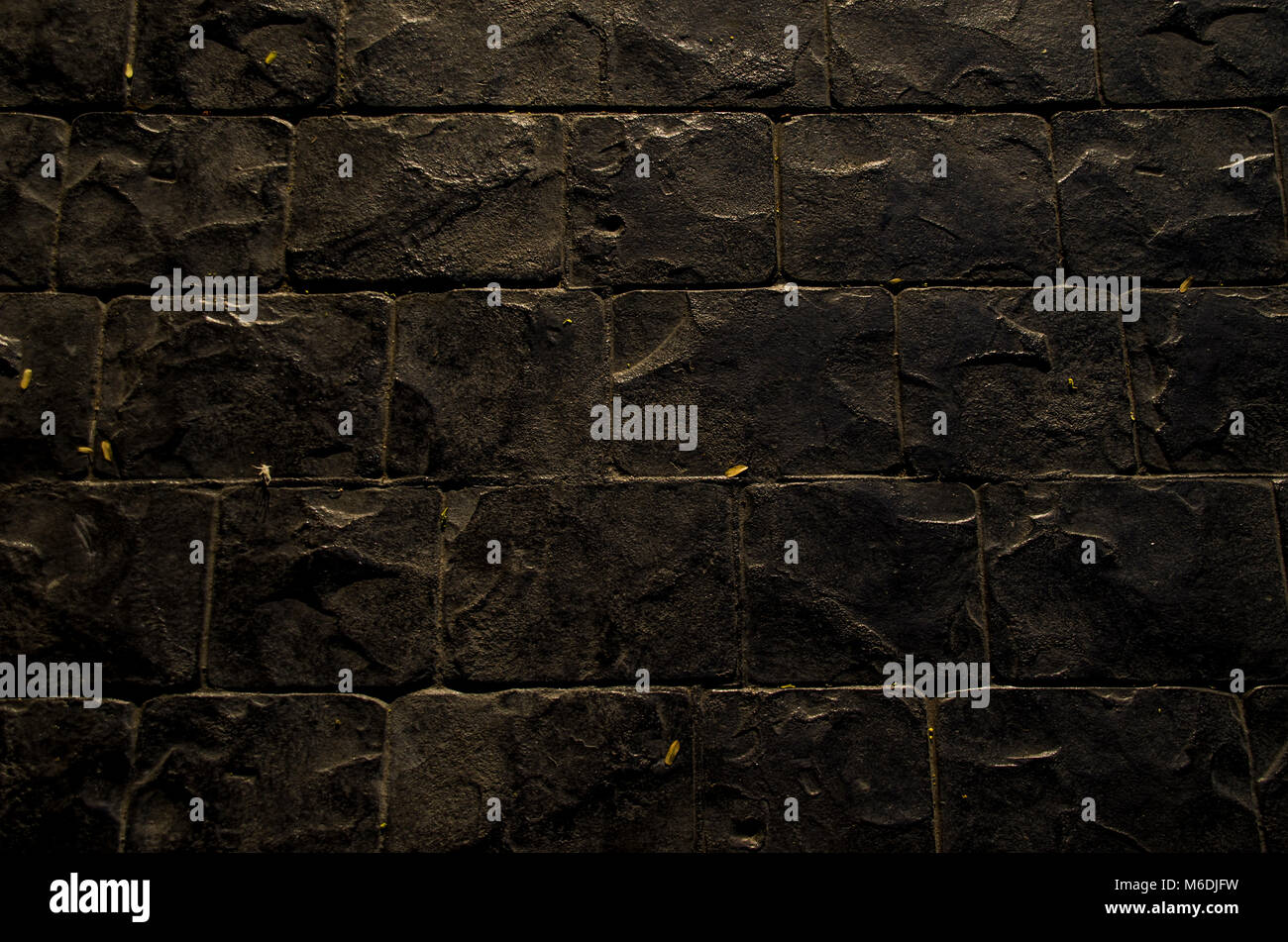 Black brick texture for 3D and illustration design wallpaper background ...