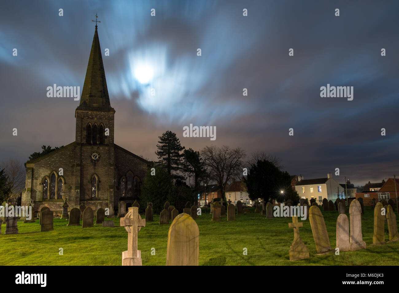 Spooky Church Goole Stock Photo - Alamy