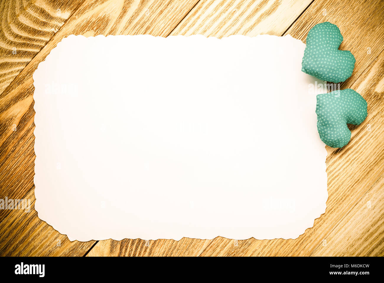 Blank paper for writing message Stock Photo - Alamy