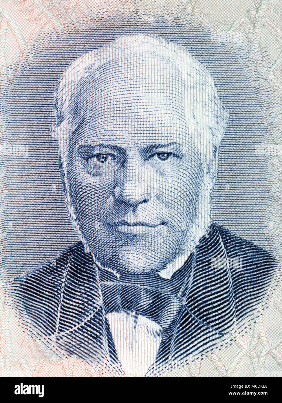 Jon Sigurdsson portrait from Icelandic money Stock Photo - Alamy