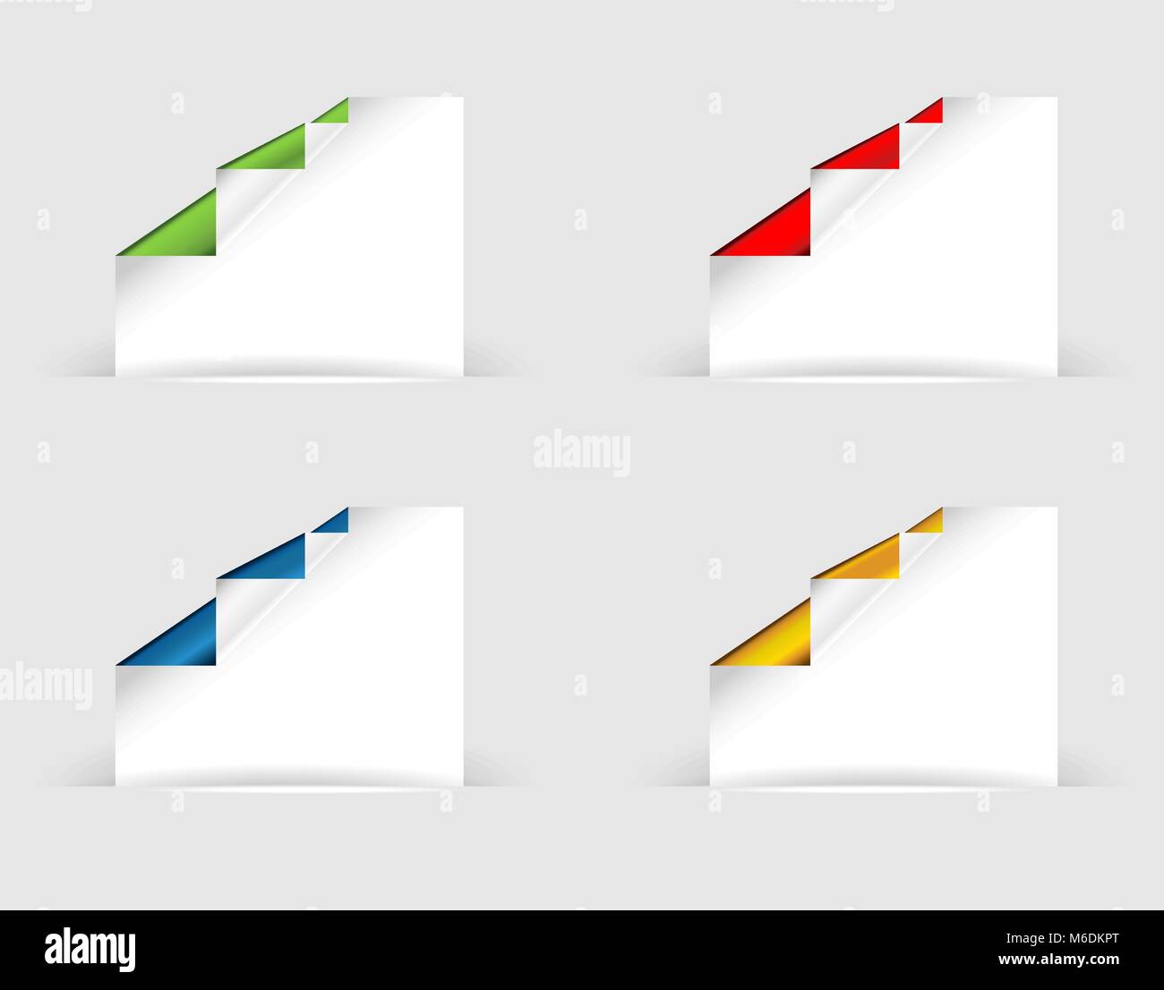 Origami Paper tag with transparent shadows. Vector Stock Vector Image ...