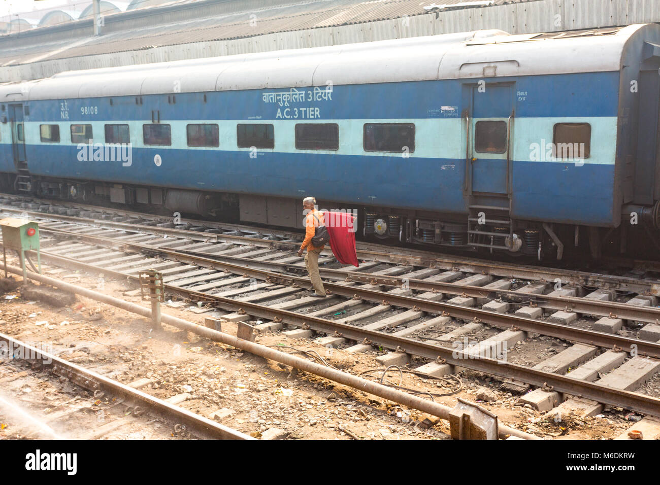 Red flag on railway hi-res stock photography and images - Alamy
