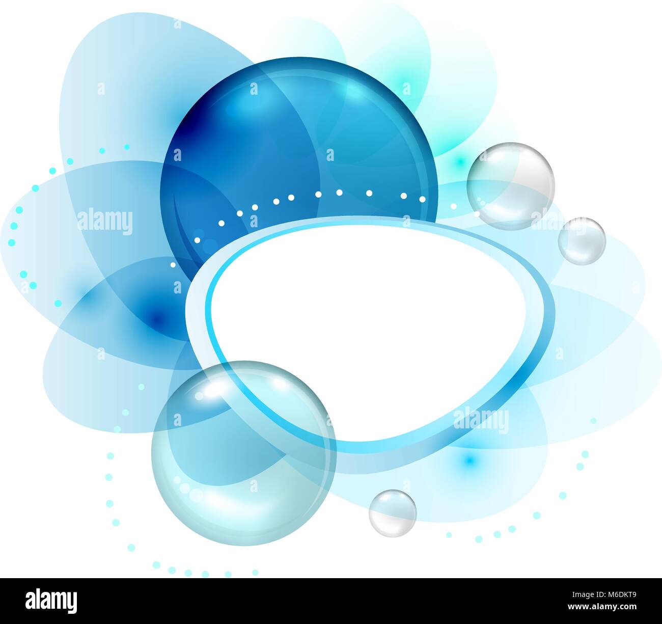 Color abstract with transparent bubbles and drops Stock Vector Image ...