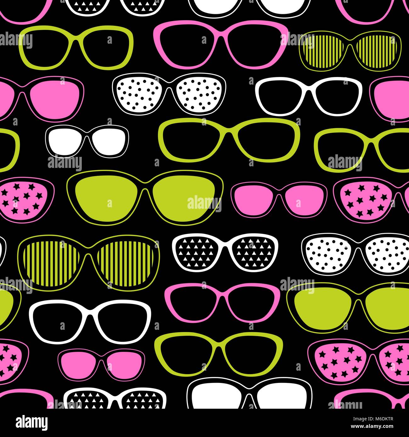 Glasses and sunglasses seamless pattern Stock Vector Image & Art - Alamy