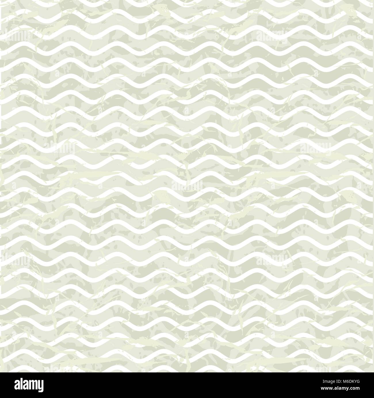 Seamless wave hand drawn pattern. Abstract vintage background Stock ...