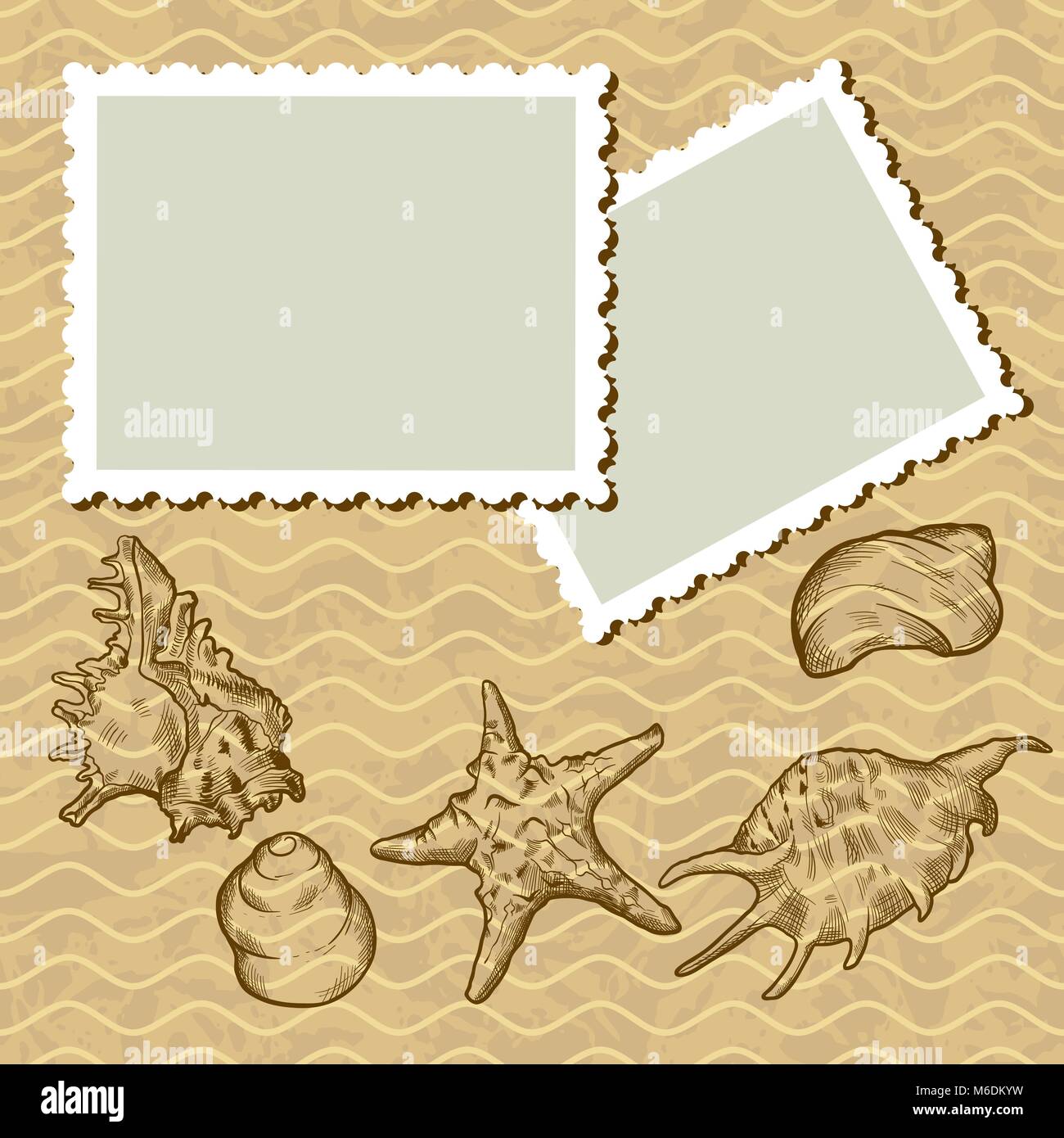 Vintage beach postcards hi-res stock photography and images - Alamy