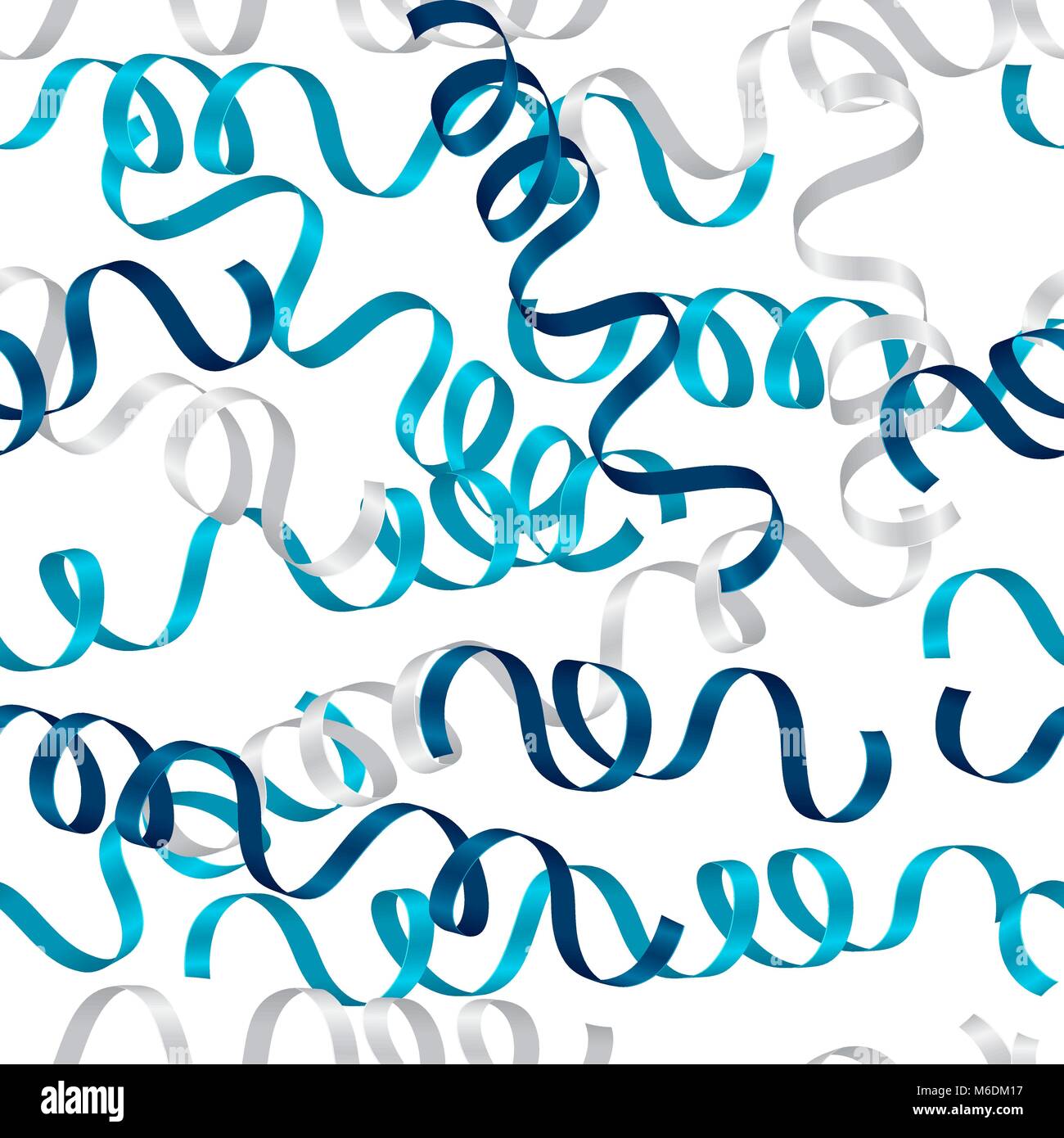 Seamless background with party streamers vector illustration Stock ...