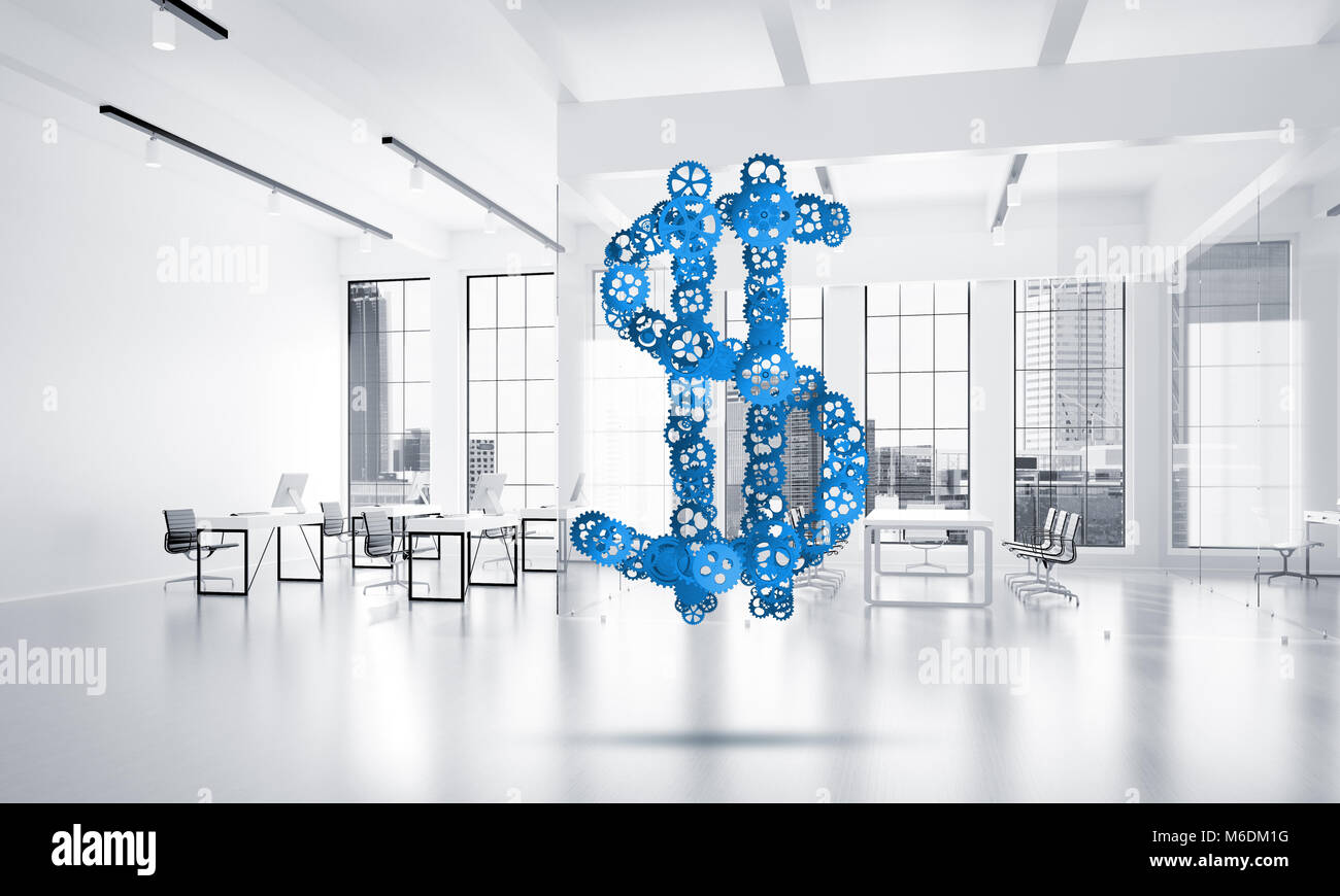 Connections and networking concepts as means of money earning on white ...