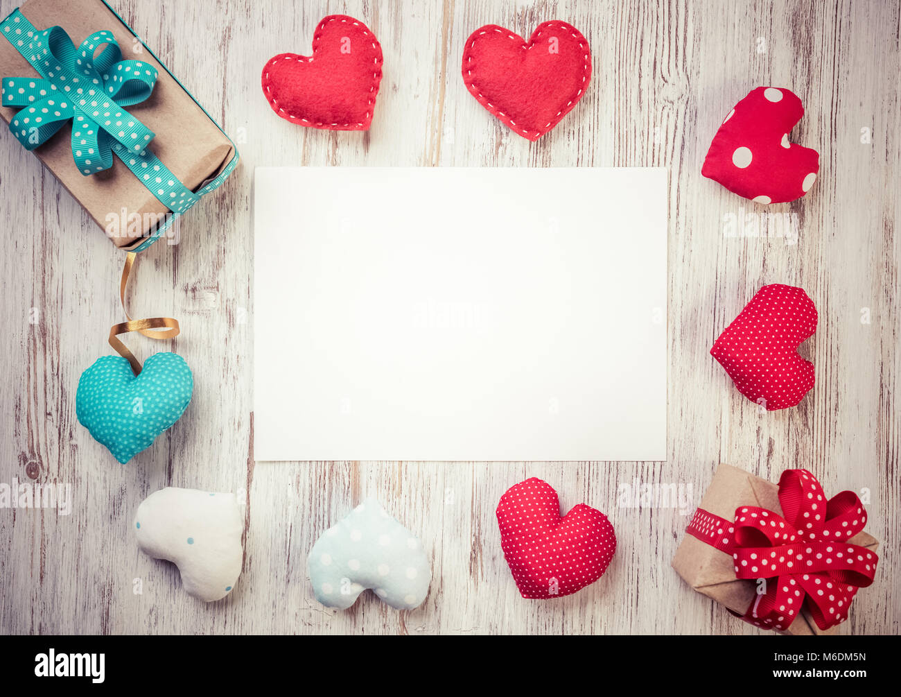 Blank paper for writing message Stock Photo - Alamy