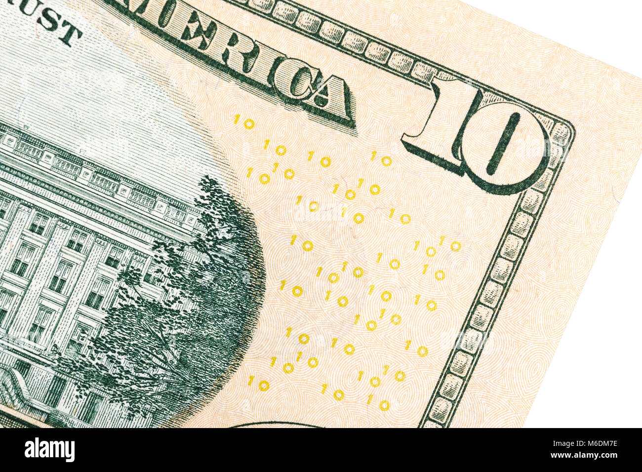 10 dollar bill elements hi-res stock photography and images - Alamy
