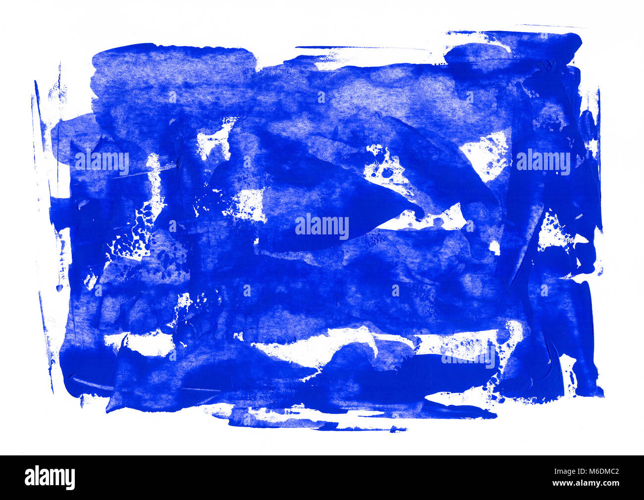 light blue knife acrylic texture painting art on paper, abstract ...