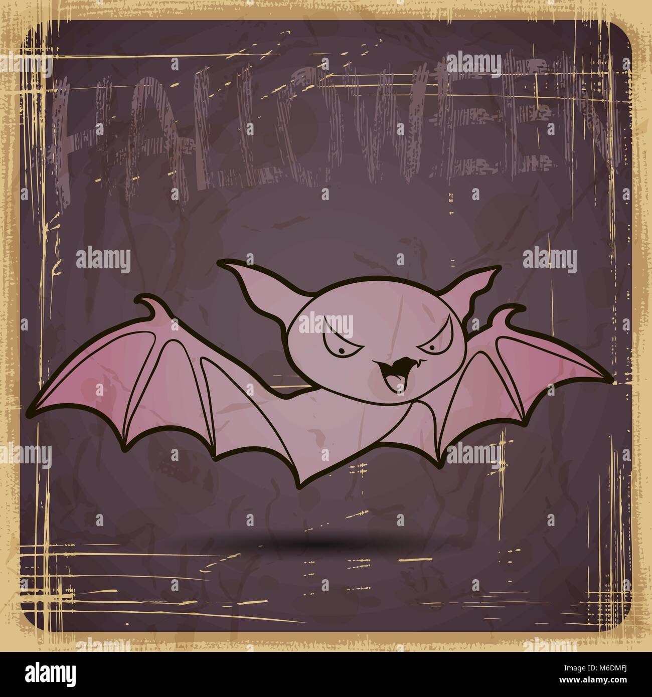 Vintage bat illustration Stock Vector Images - Alamy
