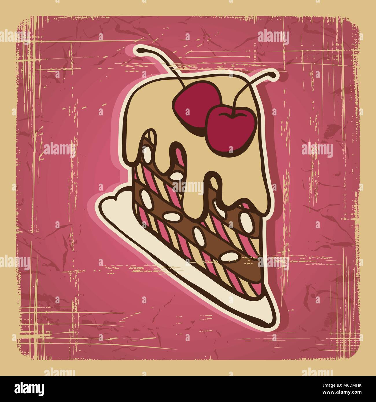 Artwork cake Stock Vector Images - Alamy