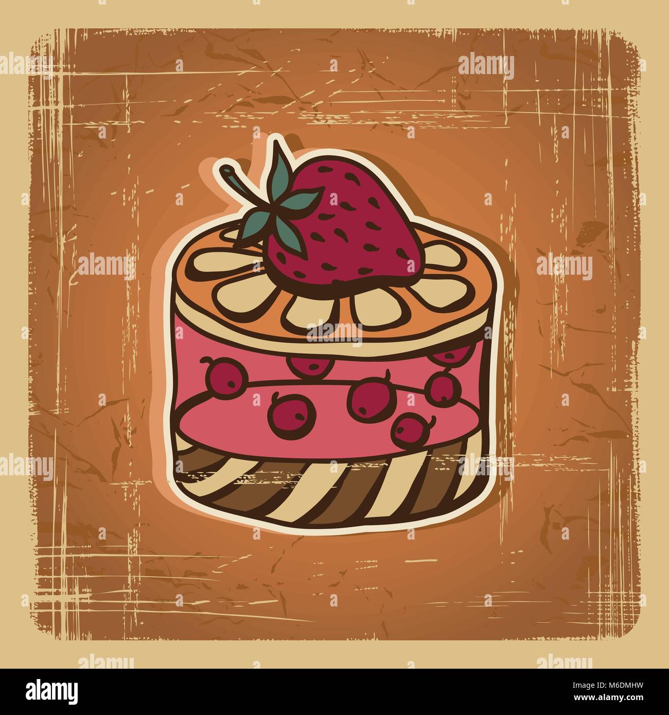 Autumn birthday cake Stock Vector Images - Alamy