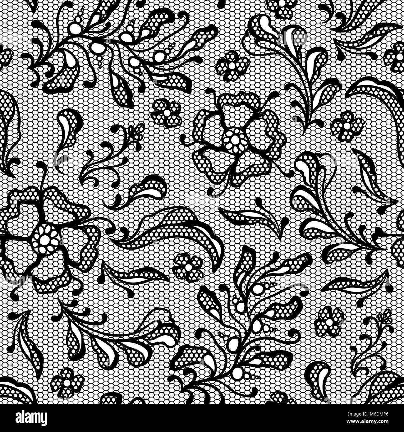 Vintage lace background, ornamental flowers Stock Vector Image & Art ...