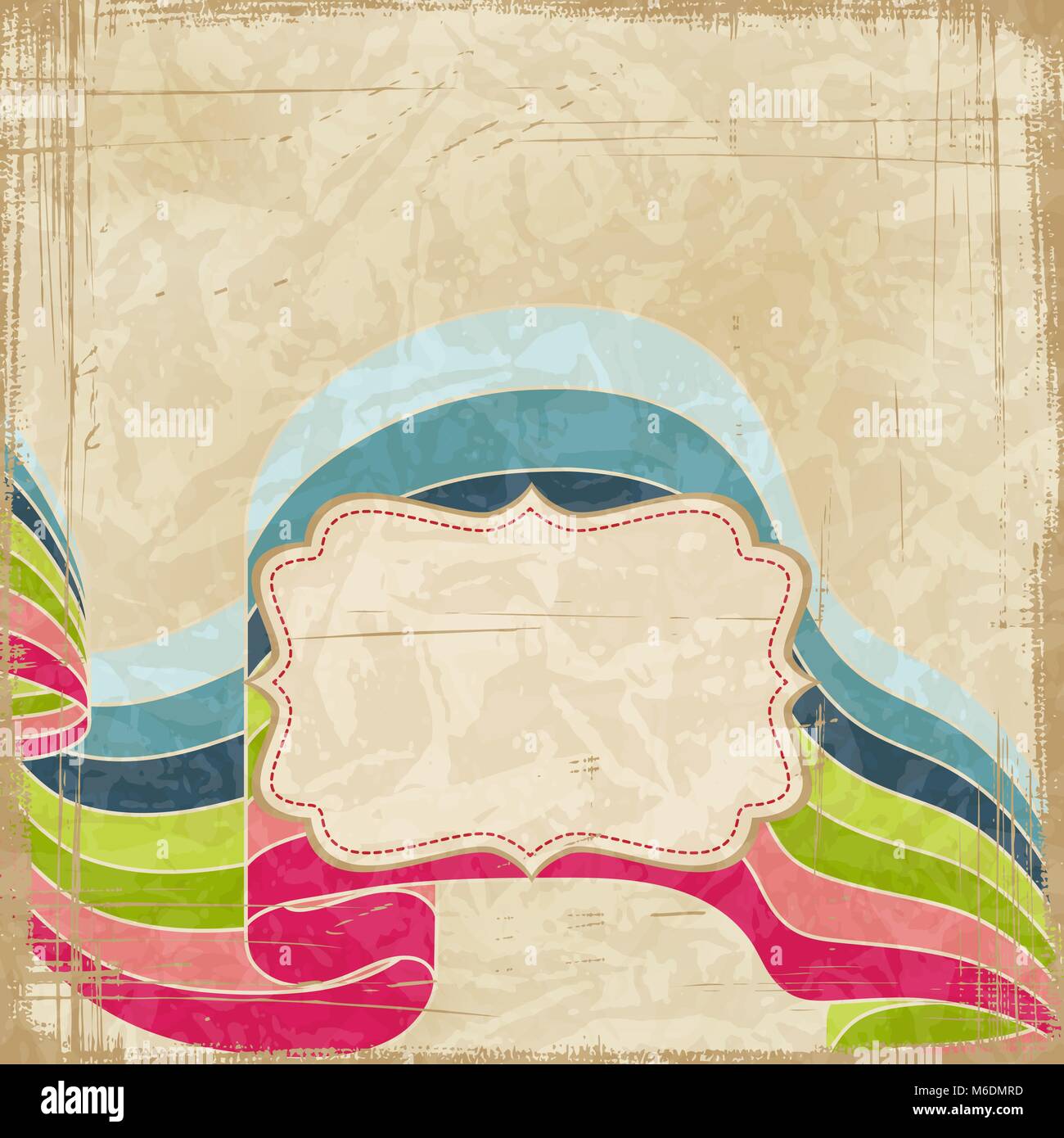 Vintage scratch background with place for text. Vector Eps 10 Stock ...