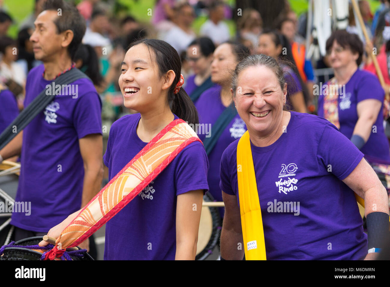 Melbourne, Australia - The annual Moomba parade on St Kilda road Stock ...