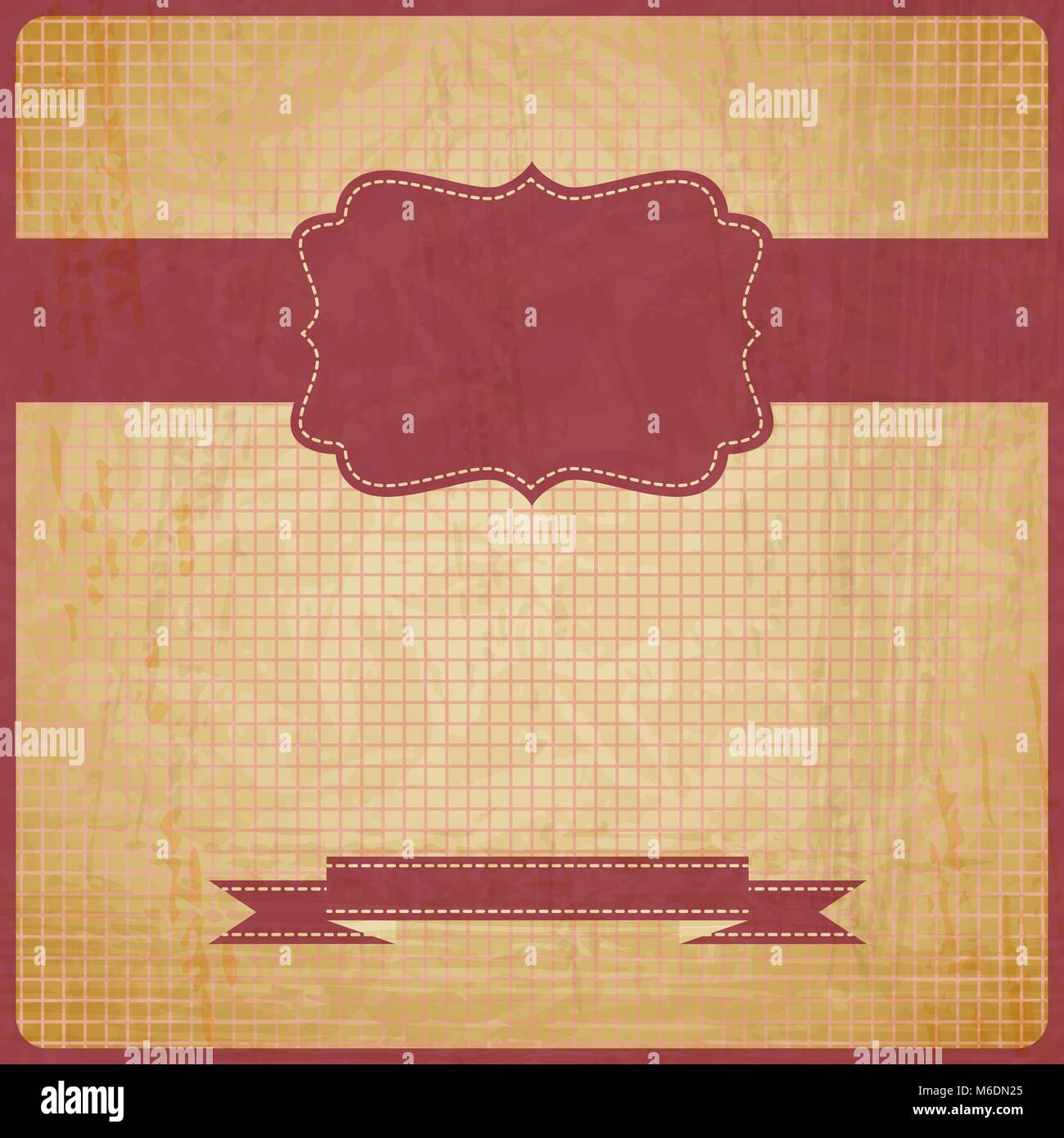 EPS10 vintage grunge old card. Background with place for text Stock ...