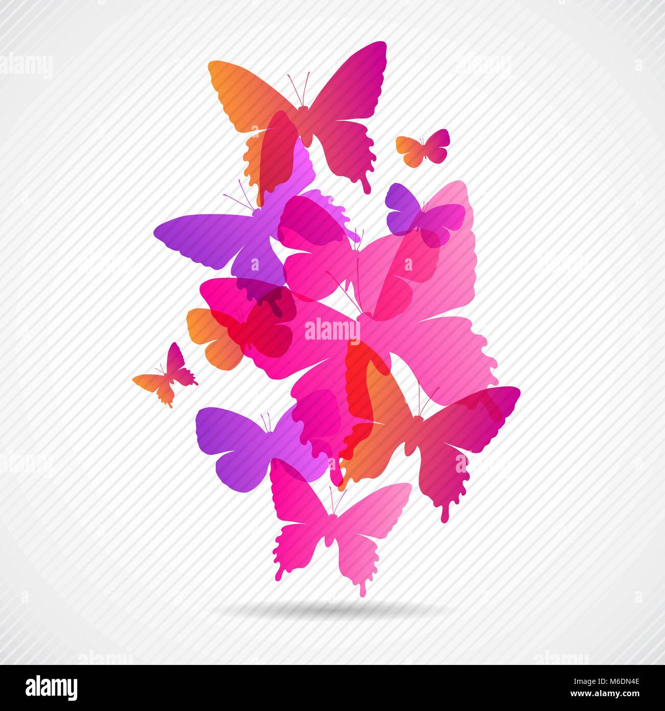 Vector butterflies background design. Collorfull EPS 10 concept Stock ...