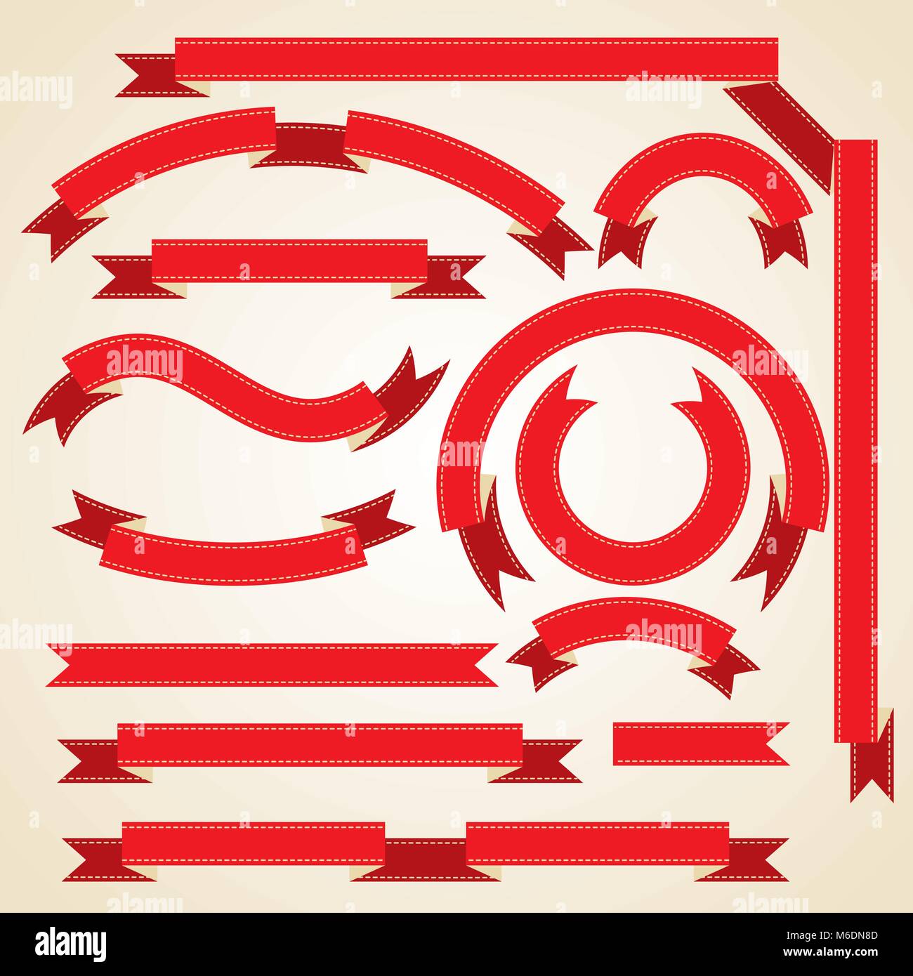 Red Ribbons Vector High Resolution Stock Photography and Images - Alamy