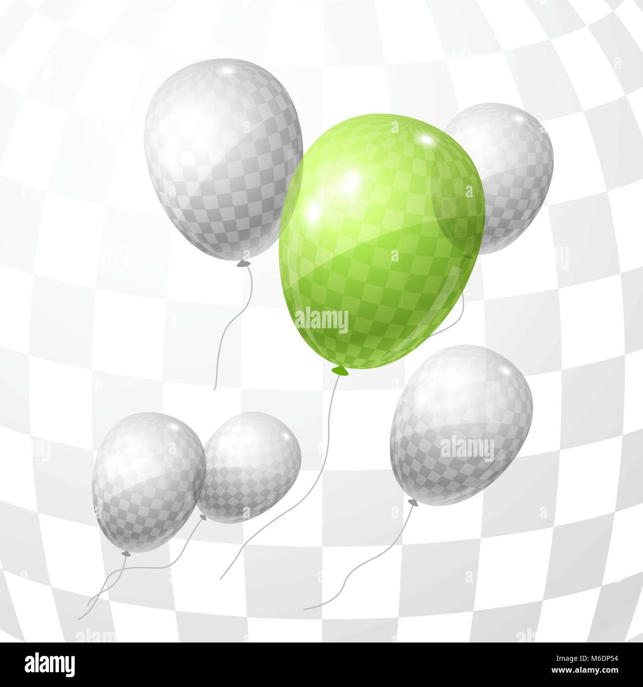 Stylish background with color flying balloons. Vector eps 10 Stock ...