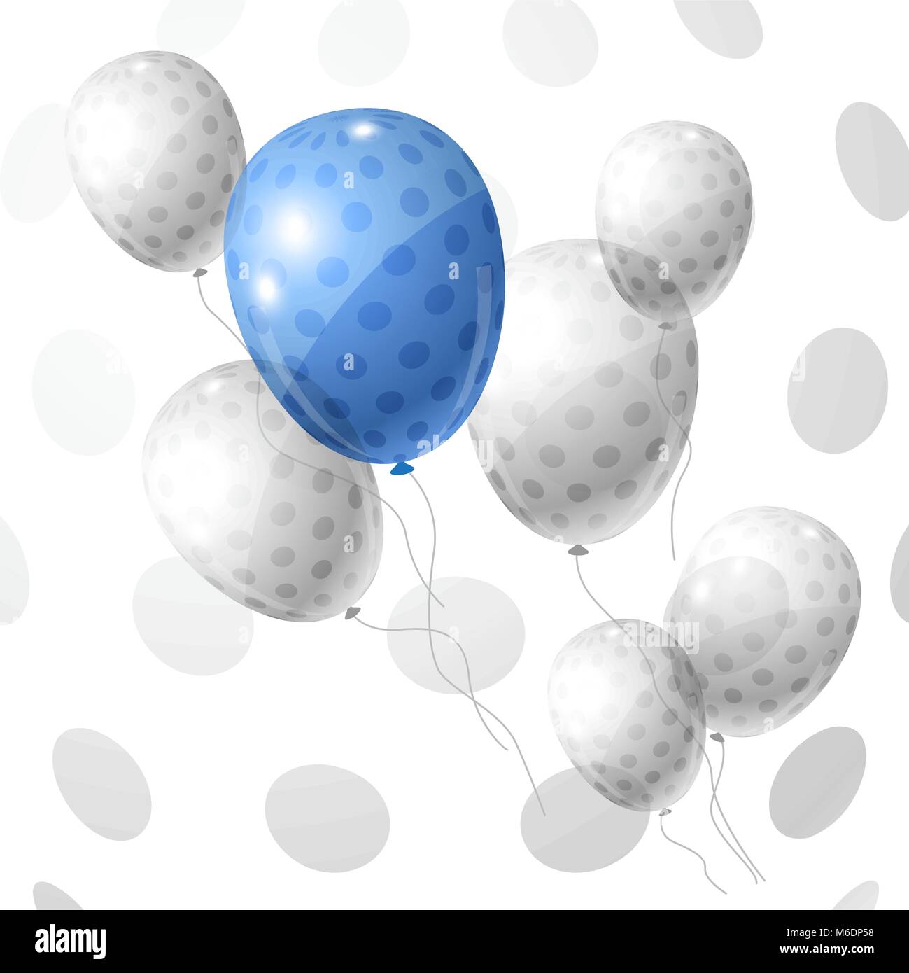 Stylish background with color flying balloons. Vector eps 10 Stock ...
