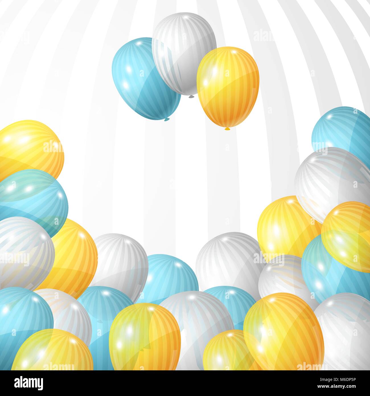 Stylish background with flying balloons. Vector eps 10 Stock Vector ...
