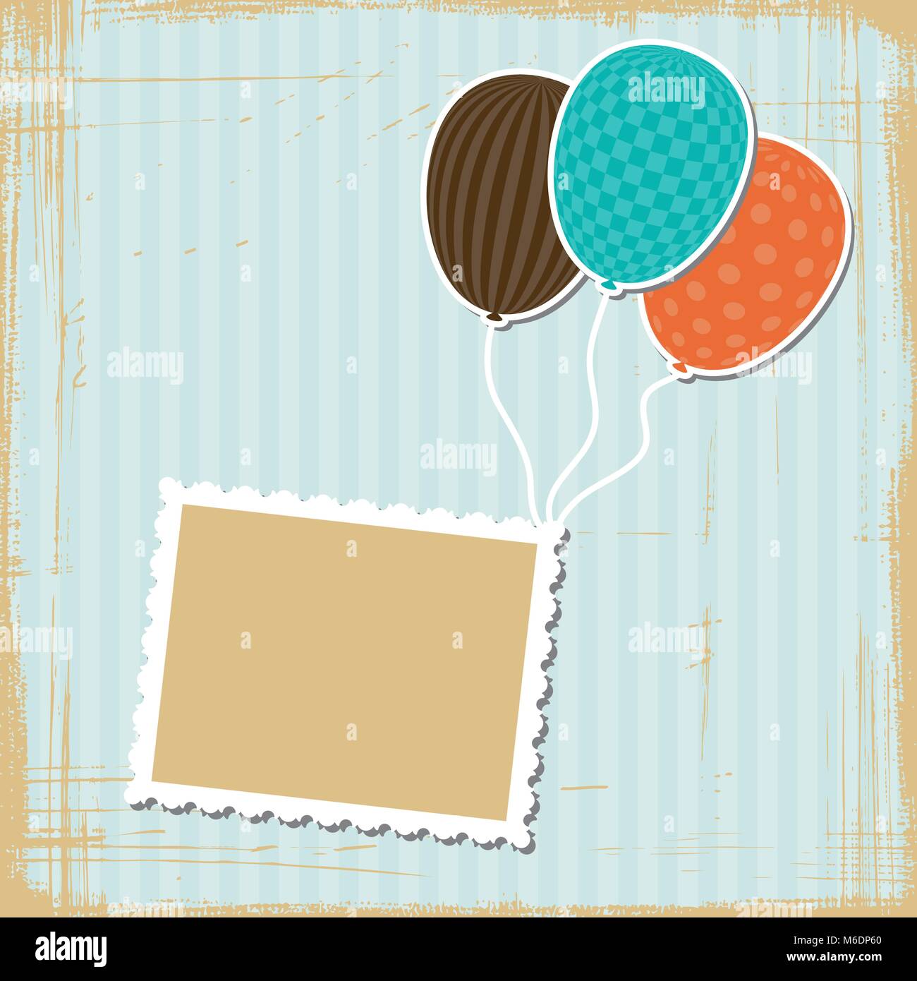Retro design blank card Stock Vector Images - Alamy