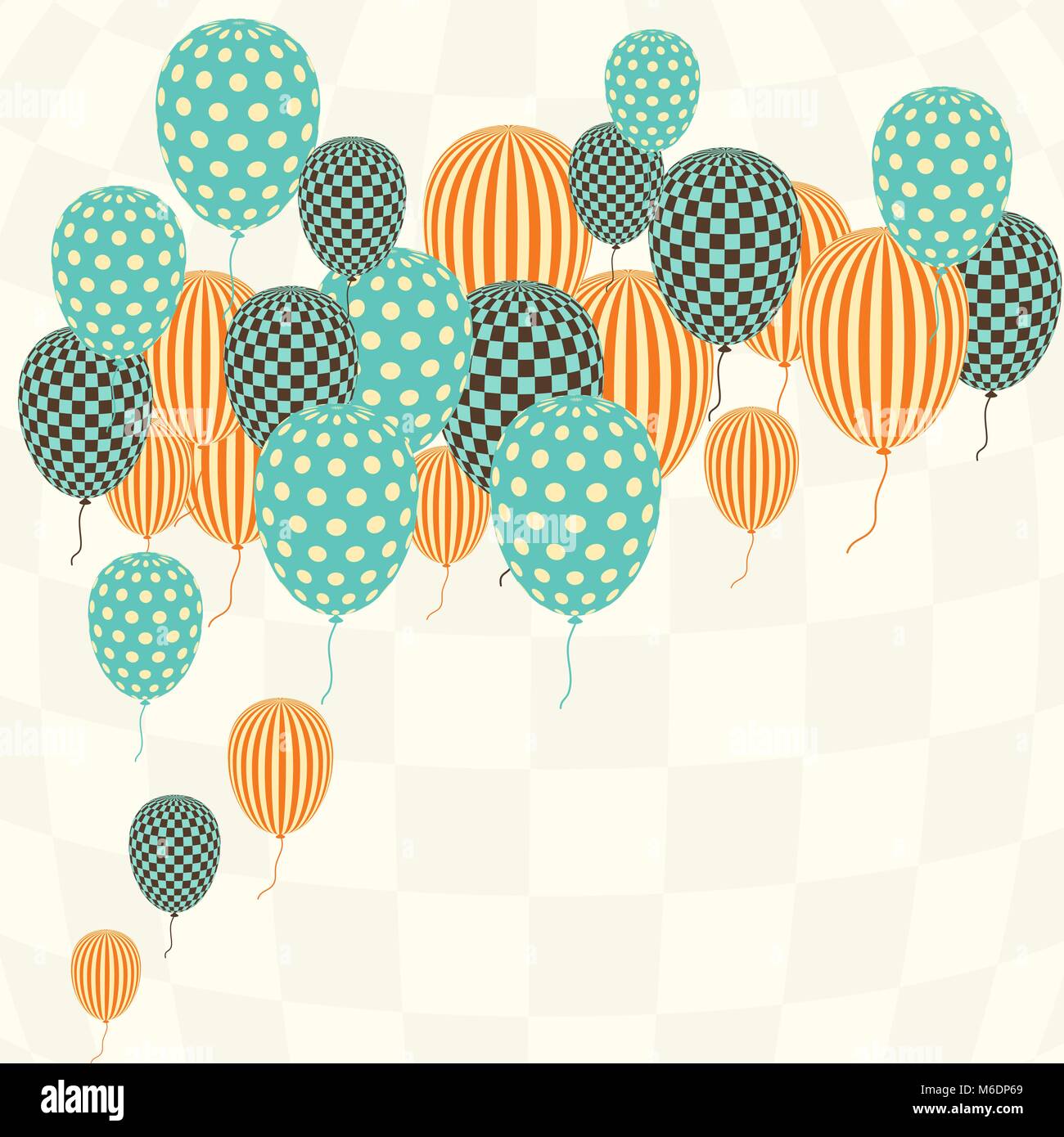 Vintage Balloons Background