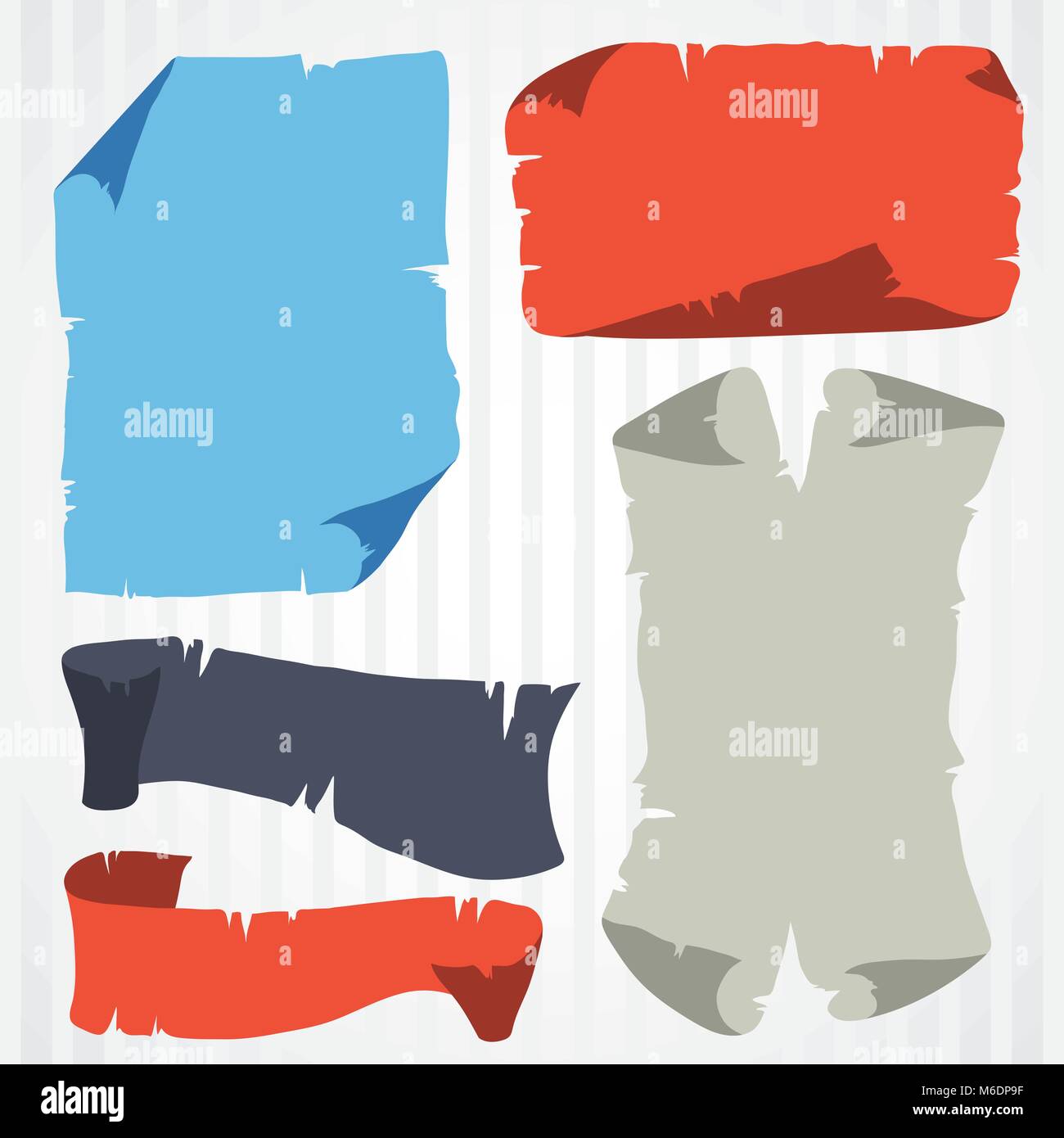 Ancient parchment scrolls old Stock Vector Images - Alamy