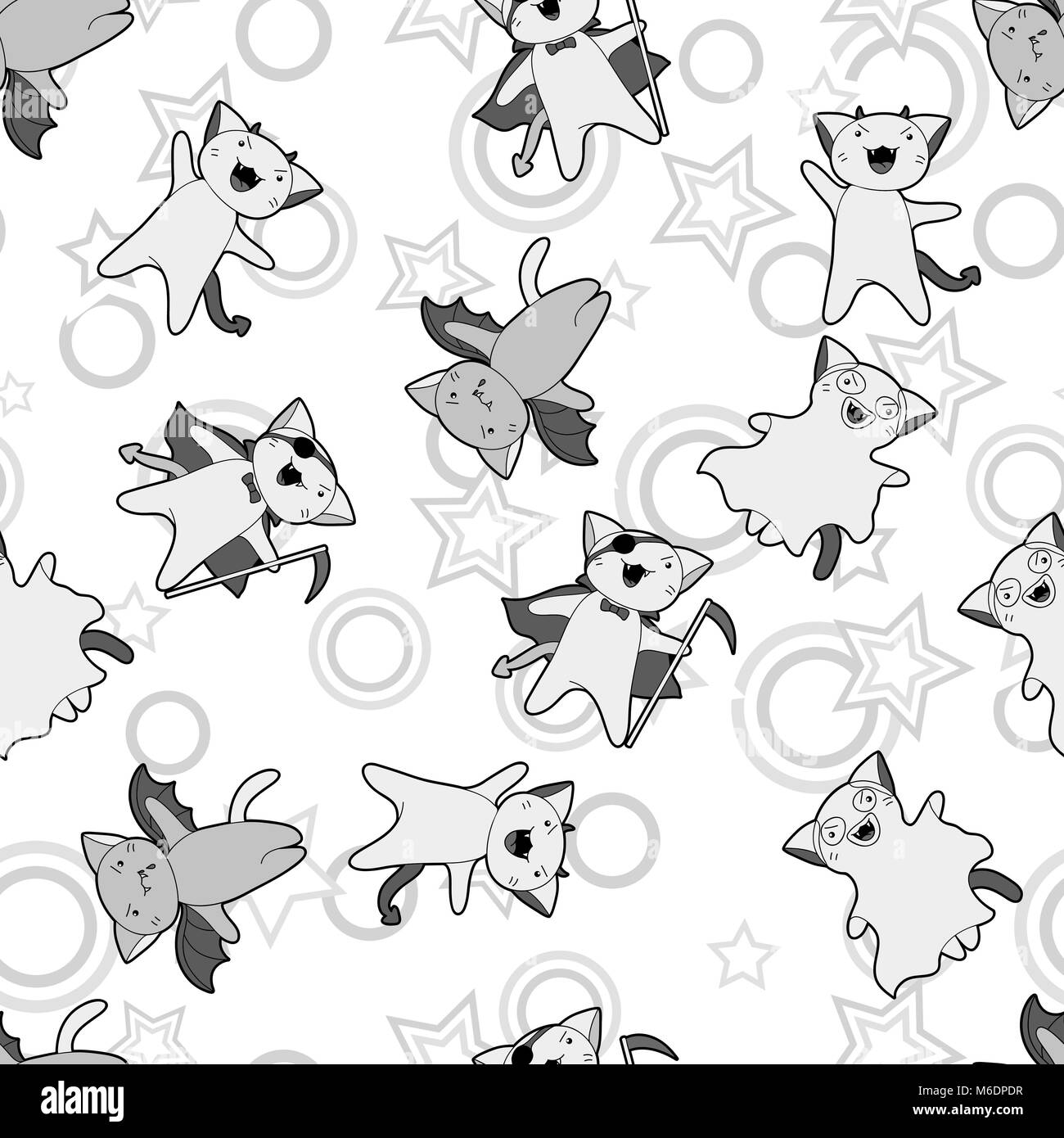 Zombie cat art Black and White Stock Photos & Images - Alamy