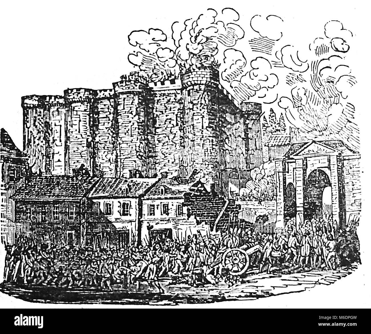 Storming of the Bastille, (Prise de la Bastille) Paris, France -14 July ...