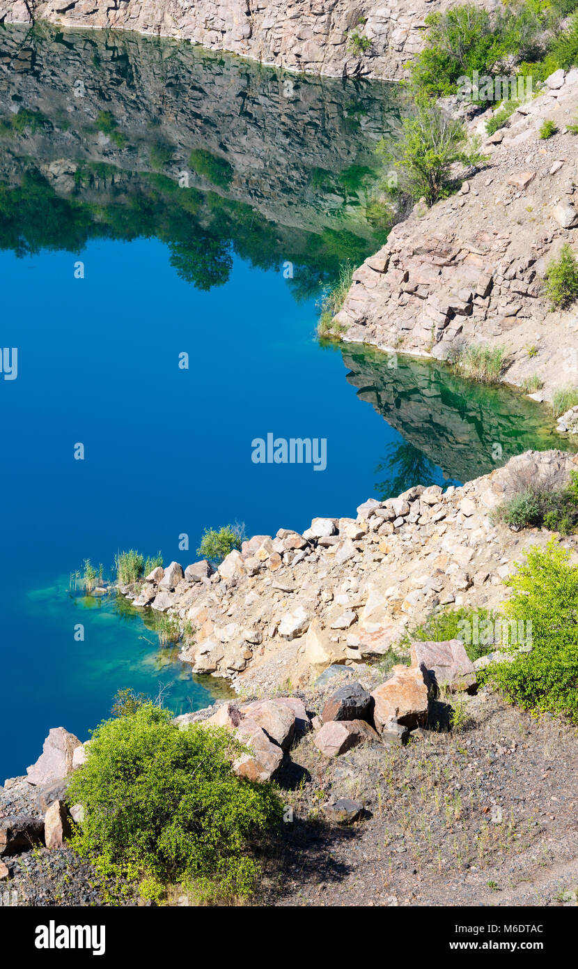 Summer Radon Lake in place of flooded granite quarry not far from ...