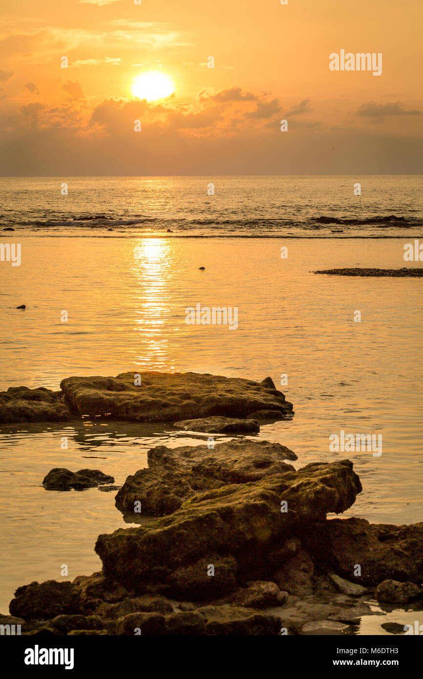 Sunsetting in Hithadu, Maldives Stock Photo - Alamy