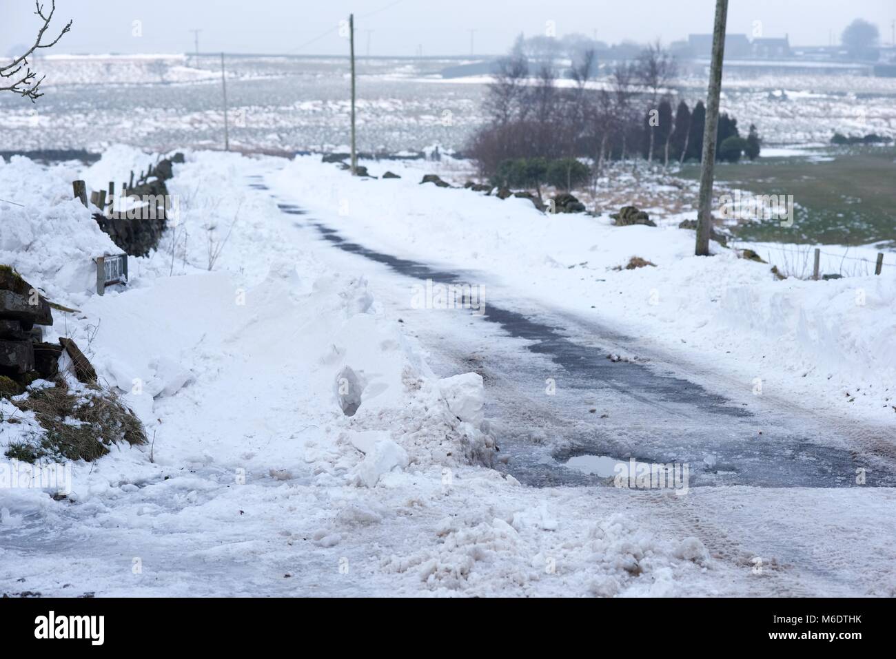 New Mills suffered its heaviest snowfall for many years Stock Photo - Alamy