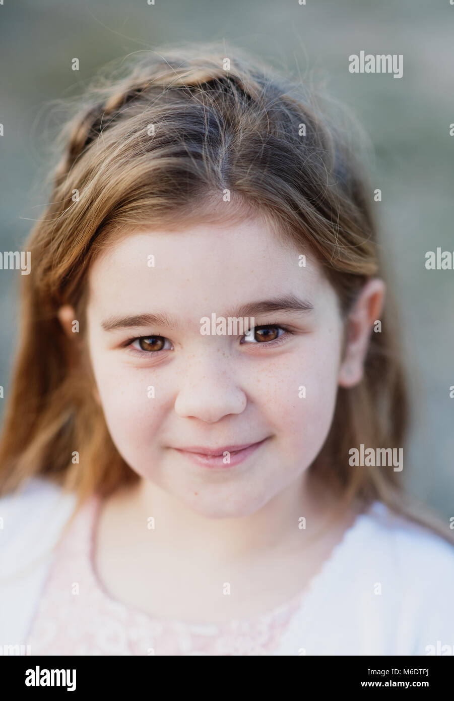 Close up portrait of a beautiful cute girl Stock Photo - Alamy
