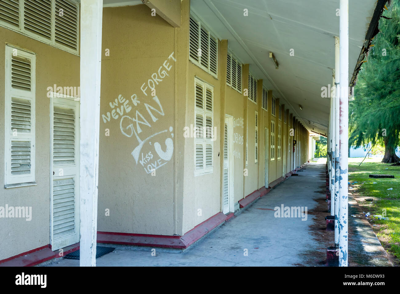 Gan, Addu City, Addu Atoll, former british military base, Maldives ...