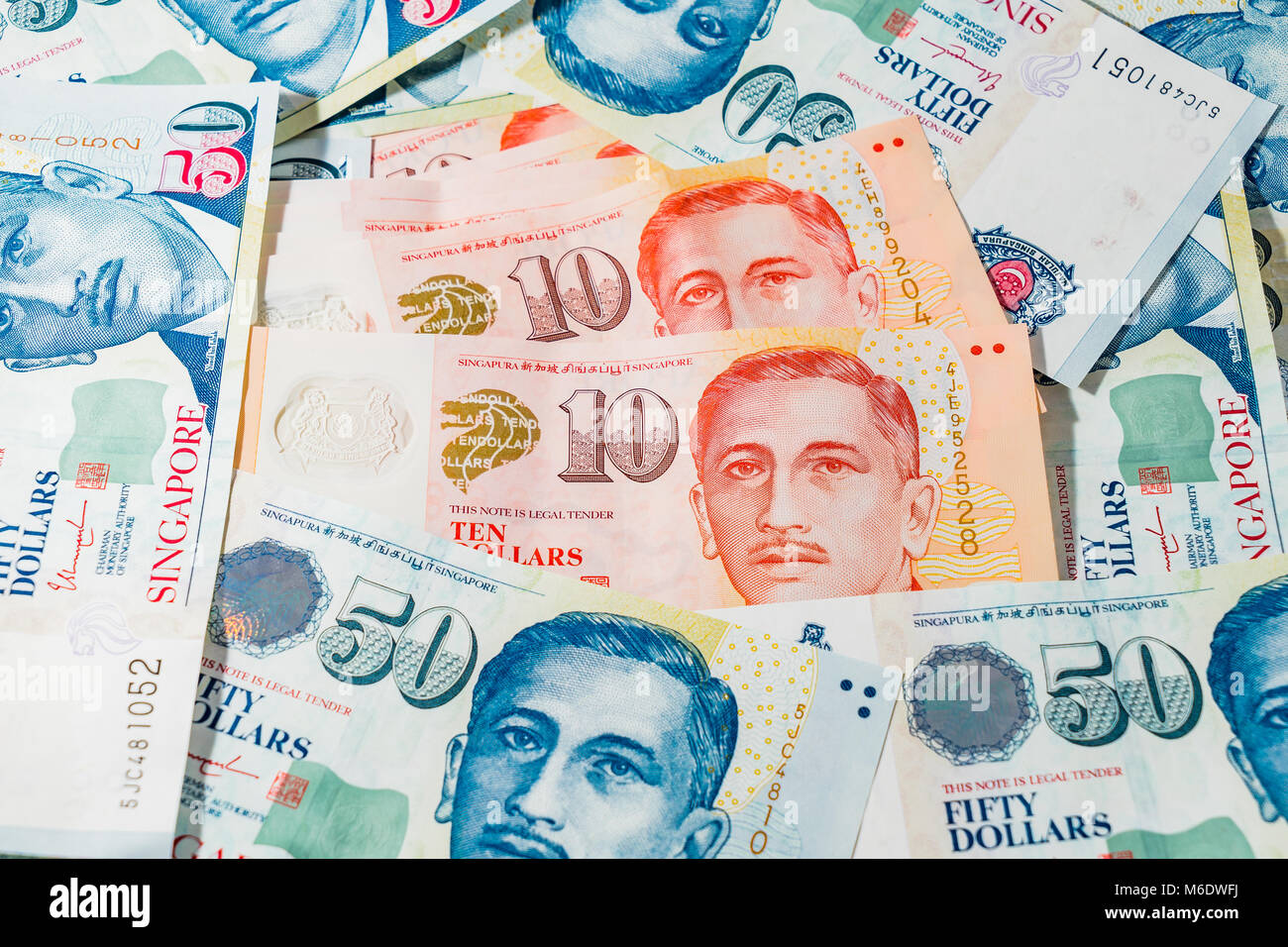 Singapore Dollar, Banknote Singapore on White background, The Singapore ...