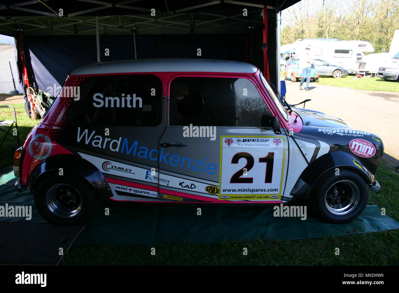 Mini Miglia Racing at Castle Coombe April 2015 Stock Photo - Alamy