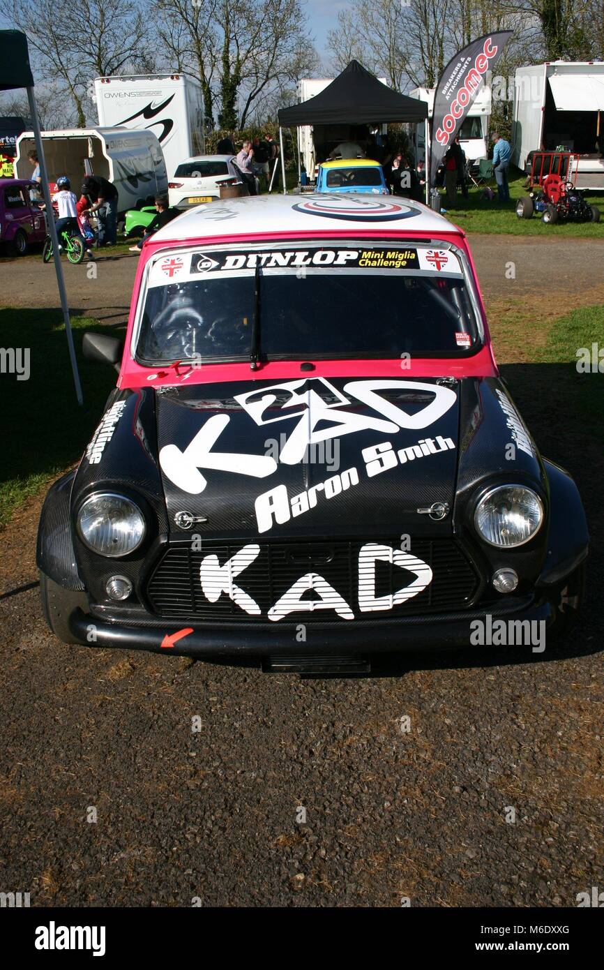Mini Miglia Racing at Castle Combe April 2015 Stock Photo - Alamy