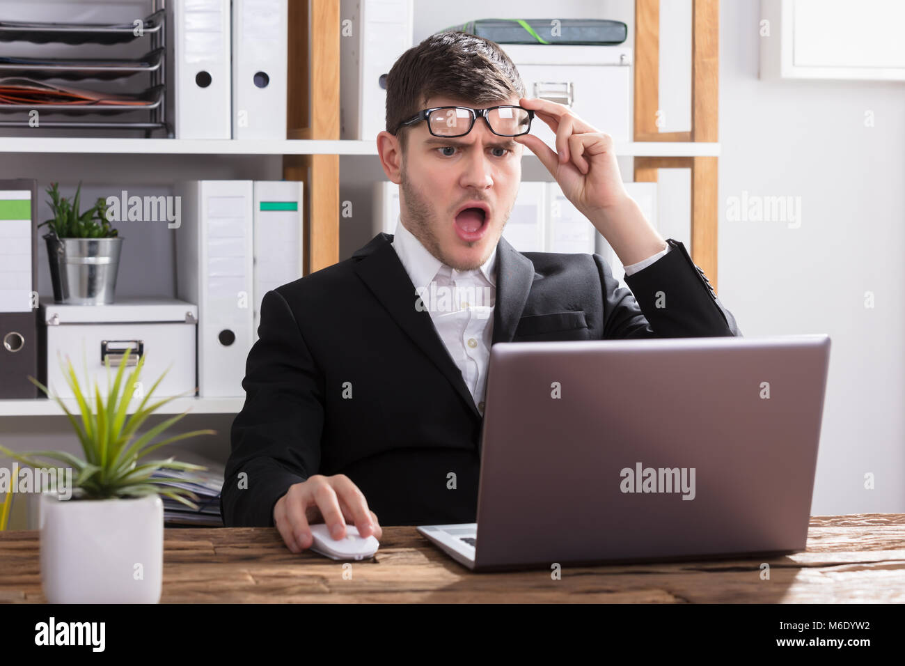 Shocked Face In An Office High Resolution Stock Photography and Images ...