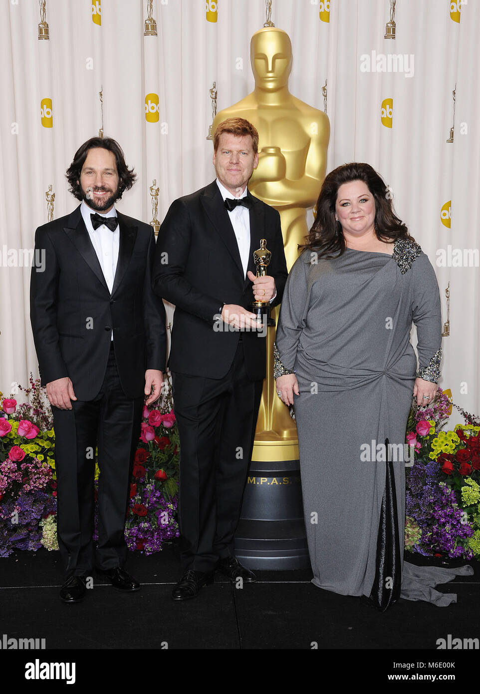 Melissa McCarthy, Paul Rudd and Michael Kars 411 Press Room at the 85th ...
