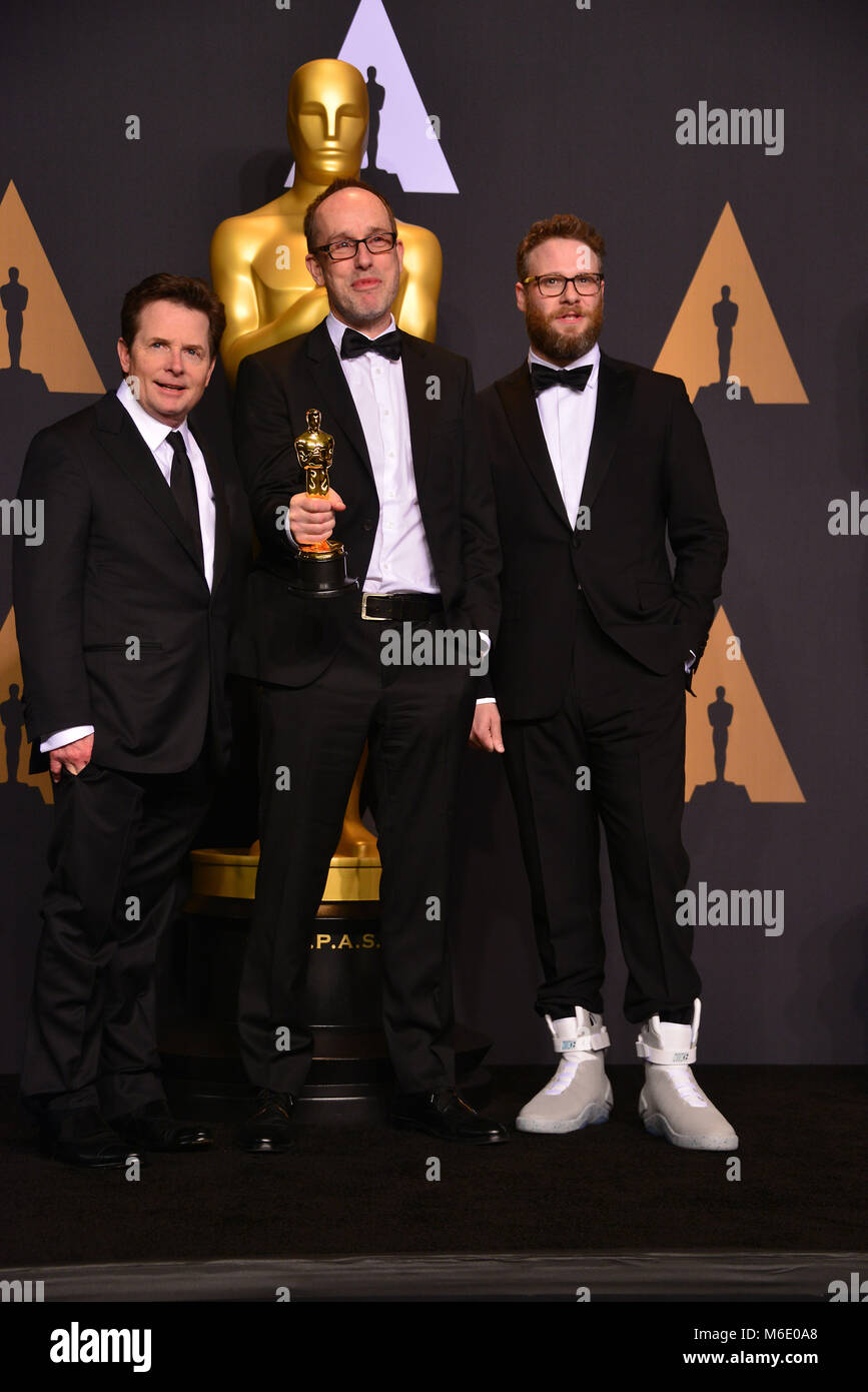 Michael J Fox, John Gilbert, Seth Rogen 431 89th Academy Awards ...