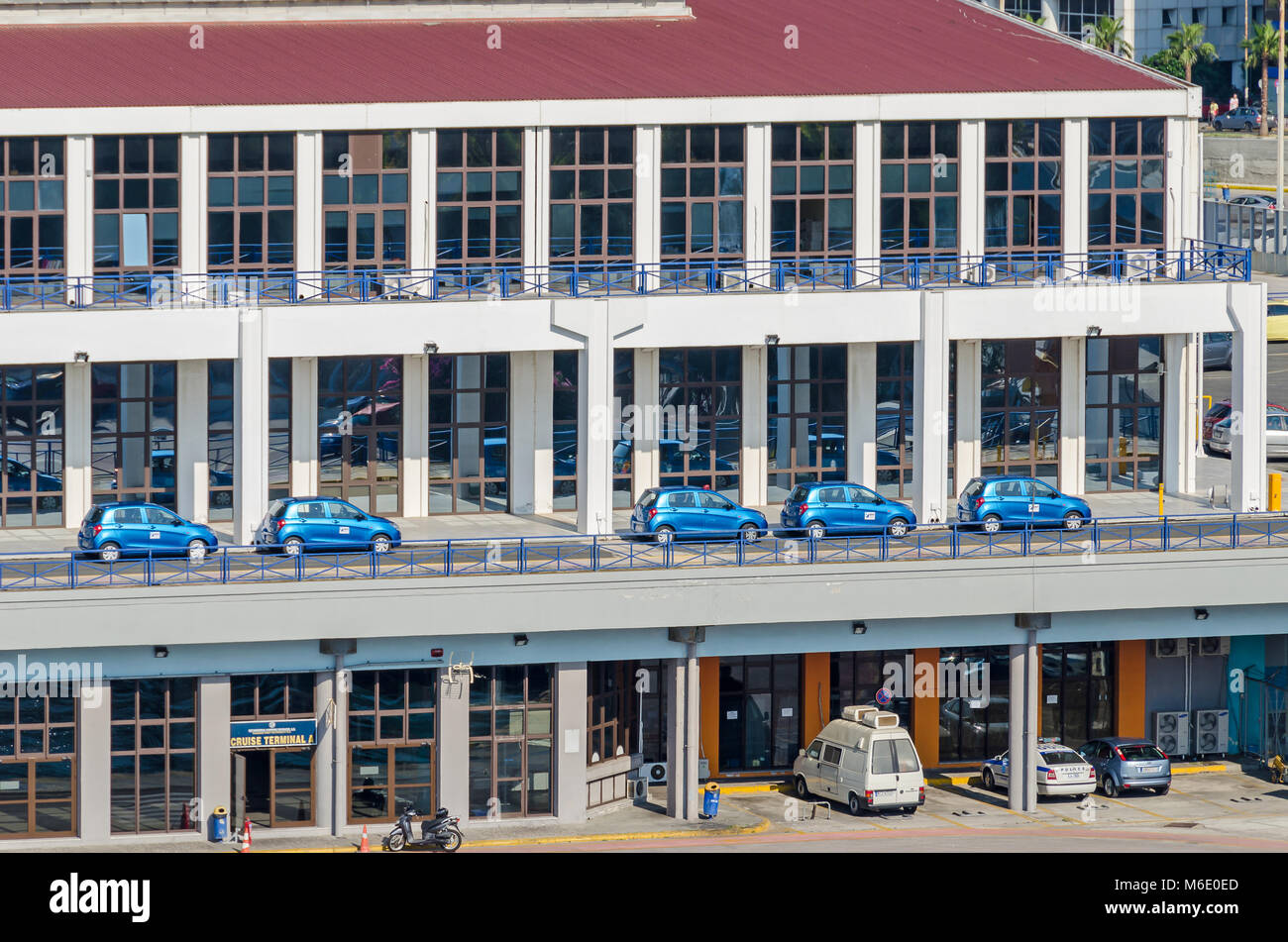 Port of Piraeus, Greece - Mai 30, 2017: View of cruise terminal in the ...