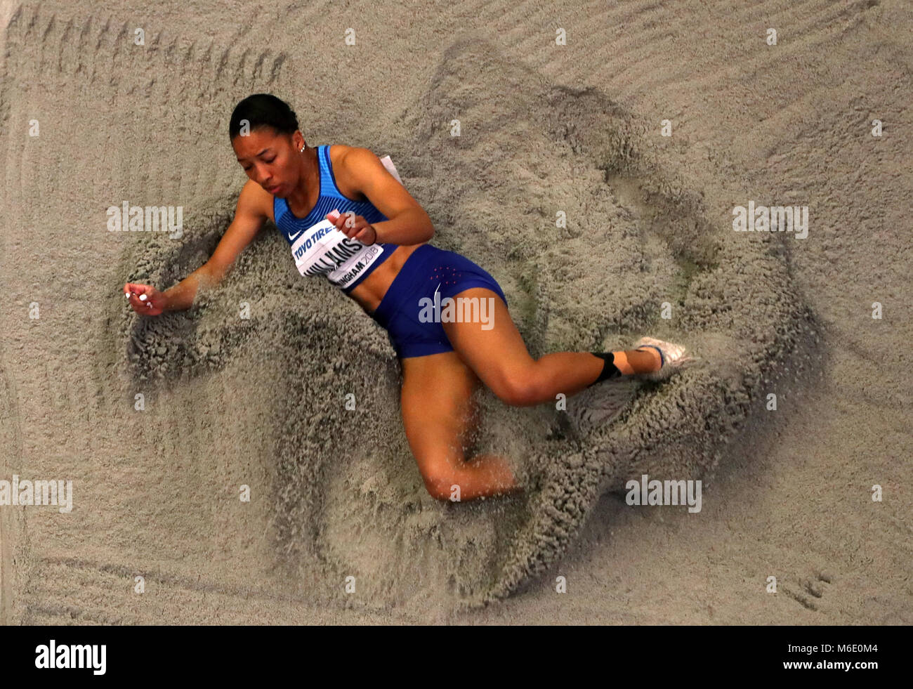 USA's Kendell Williams in the Long Jump event of the Women's Pentathlon ...