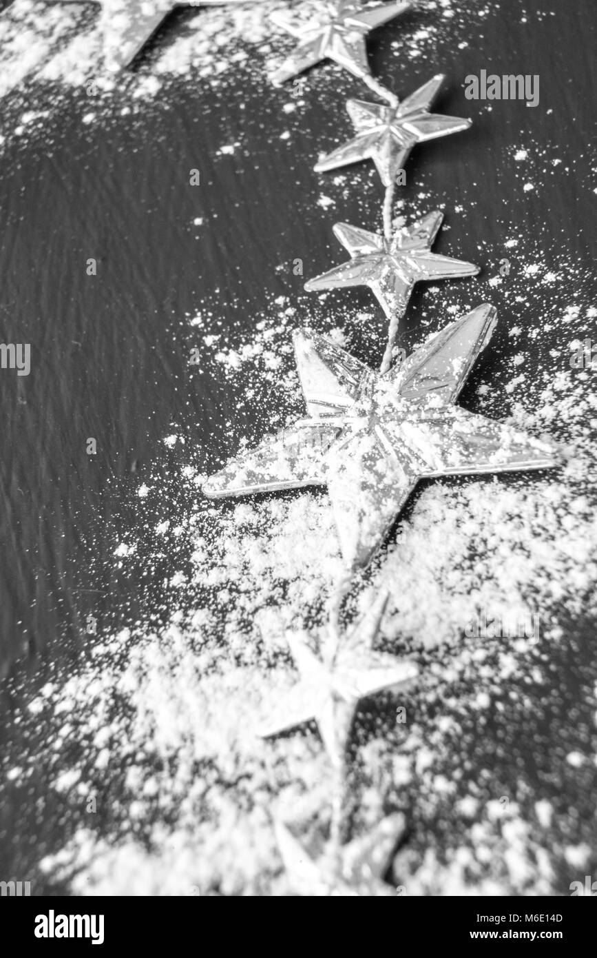 Festive decoration fir branch Black and White Stock Photos & Images - Alamy