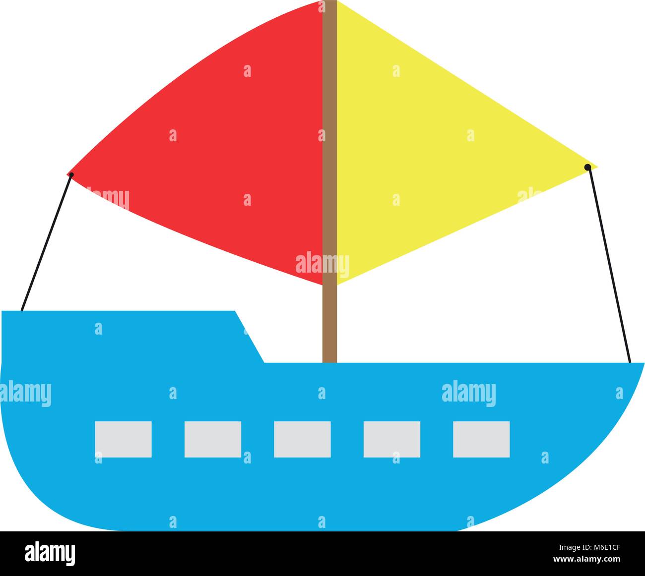 Colored ship toy icon Stock Vector Image & Art - Alamy